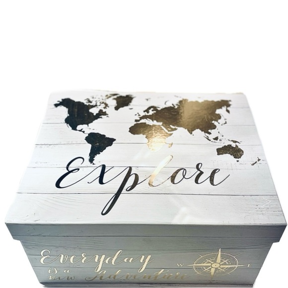 Accents | World Map Keepsake Box | Poshmark